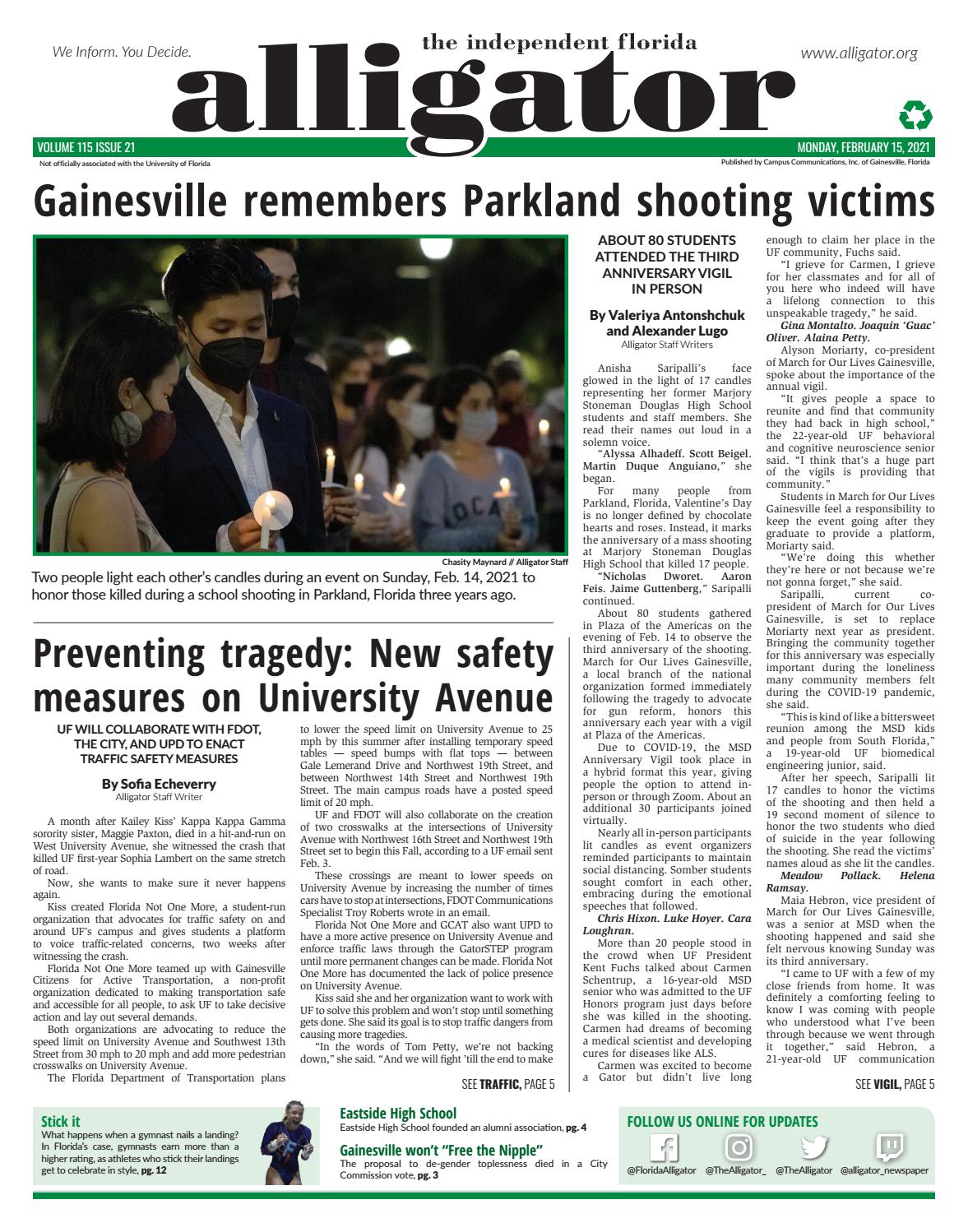 Monday, 2/15/2020 by The Independent Florida Alligator - Issuu