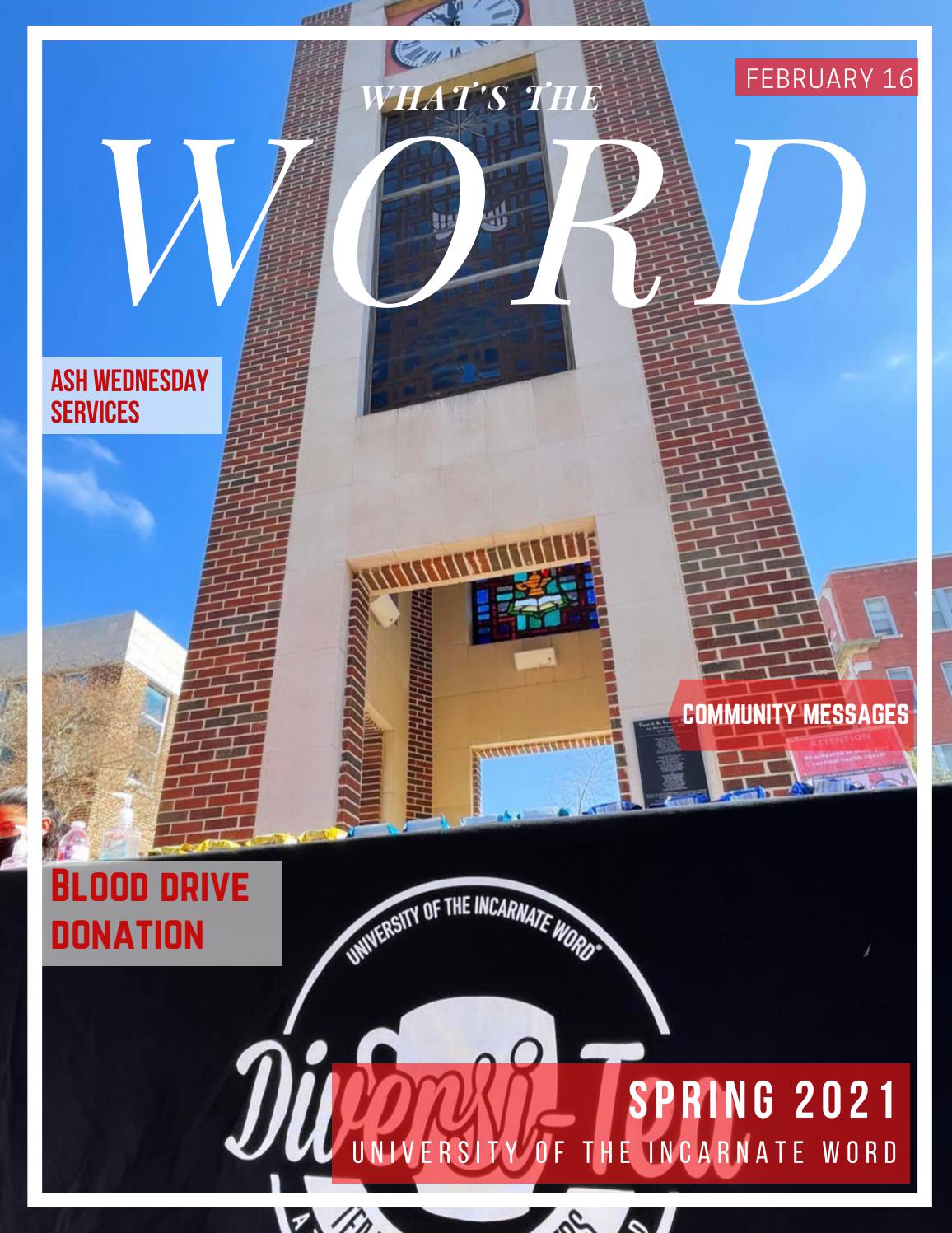 What's The Word- Online Student Magazine - February 15, 2021 by UIW ...