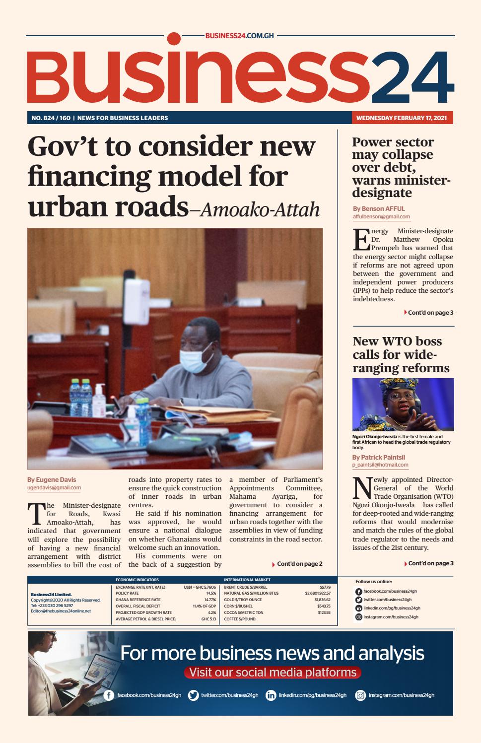 Business24 Newspaper 17th February, 2021 by Business24 Online - Issuu