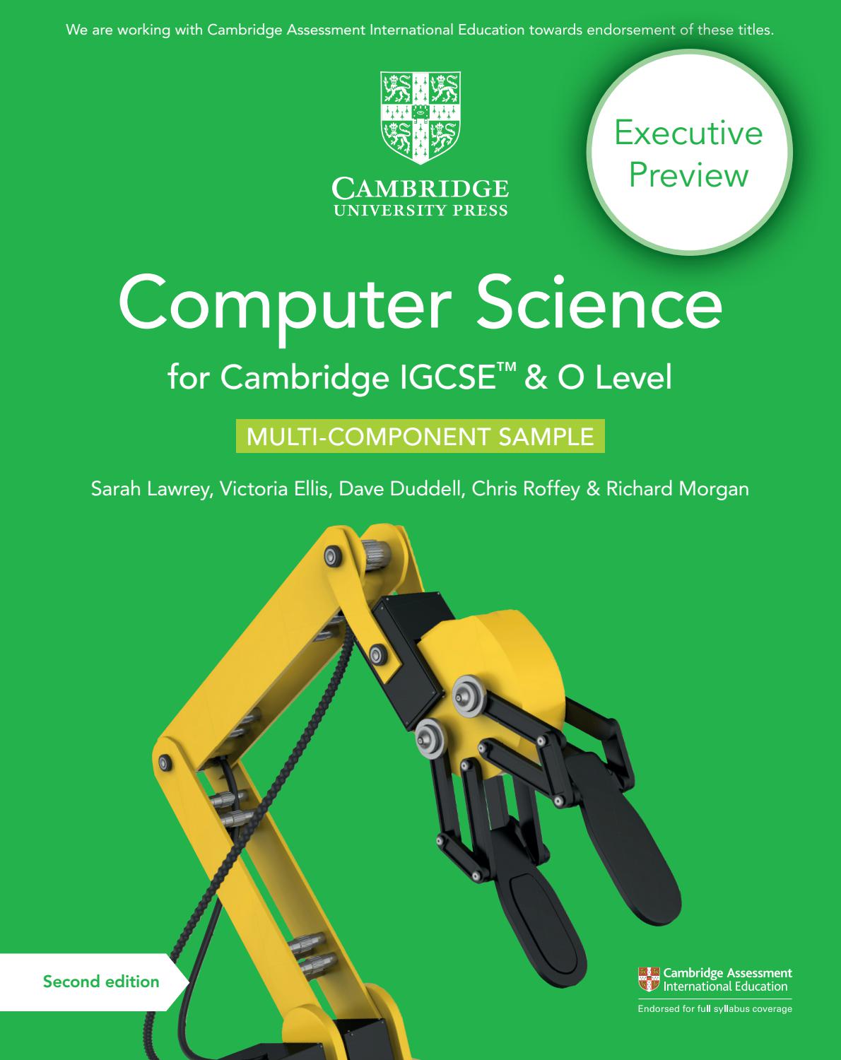 Computer Science For IGCSE O Level CourseBook By Cambridge