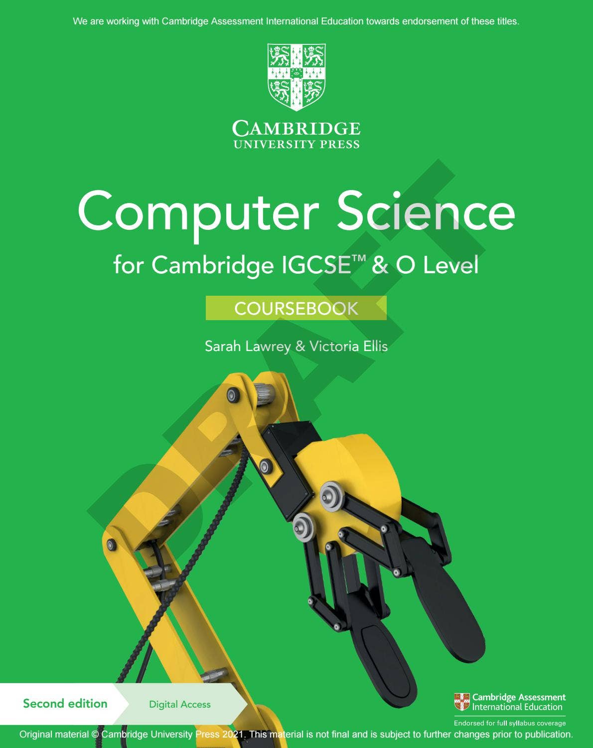 Computer Science For IGCSE & O Level CourseBook by Cambridge ...