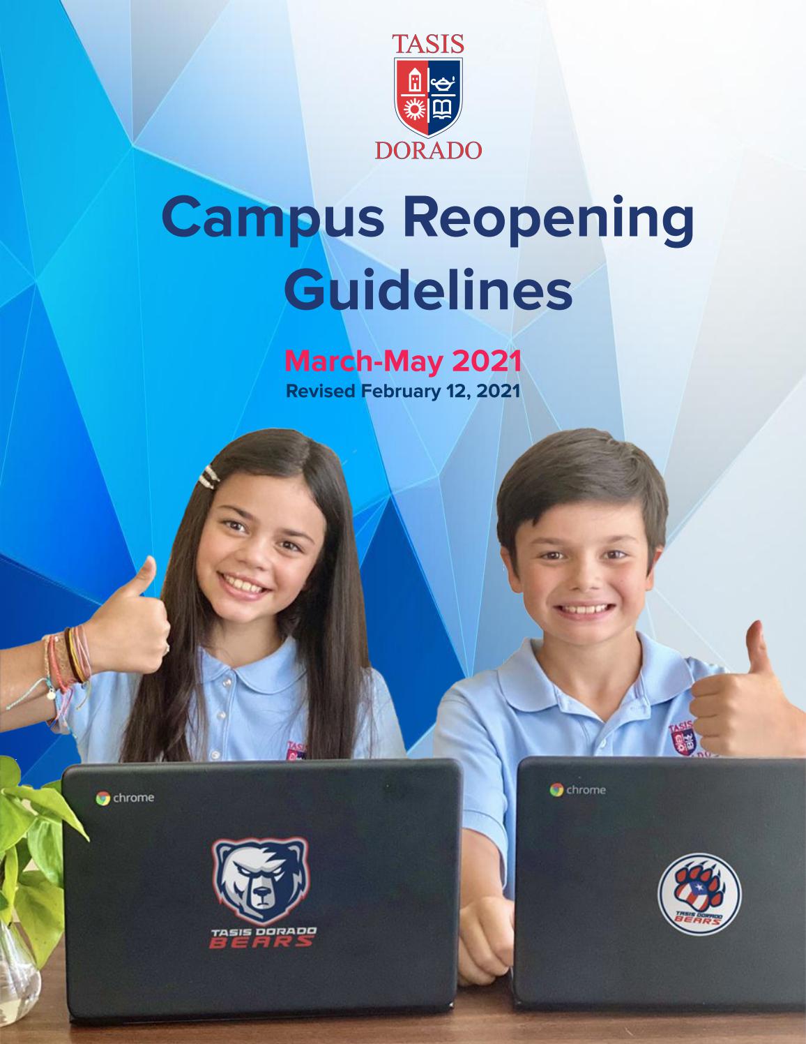 TASIS Dorado Campus Reopening Guidelines - March 2021 by TASIS Dorado ...