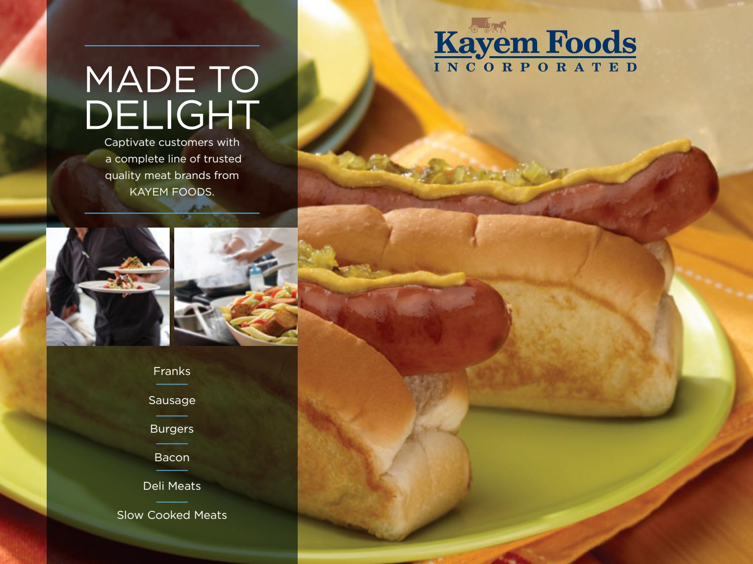 Kayem Foods by The Chefs' Warehouse - Issuu