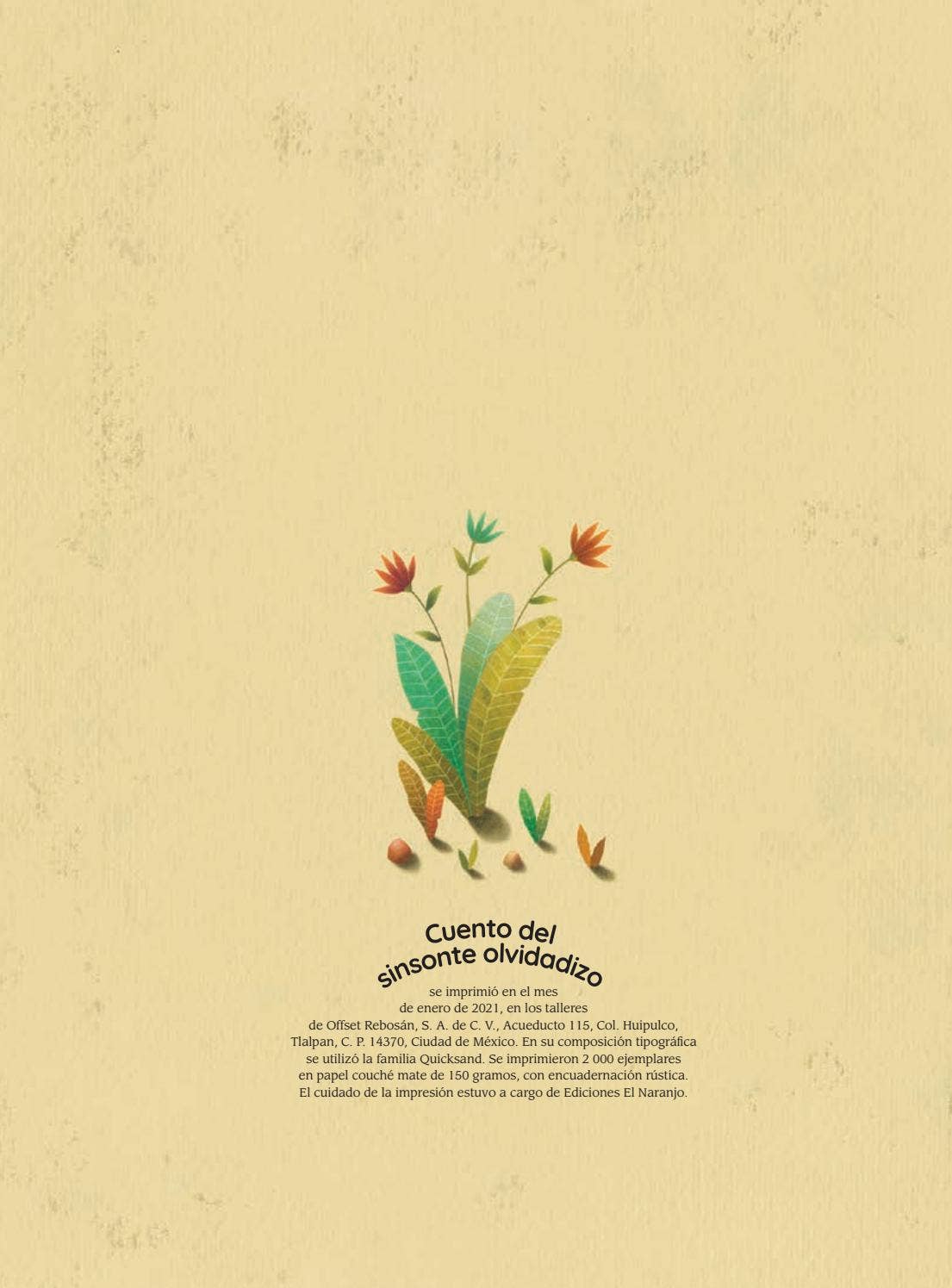 Cuento del sinsonte olvidadizo by Ediciones El Naranjo - Issuu