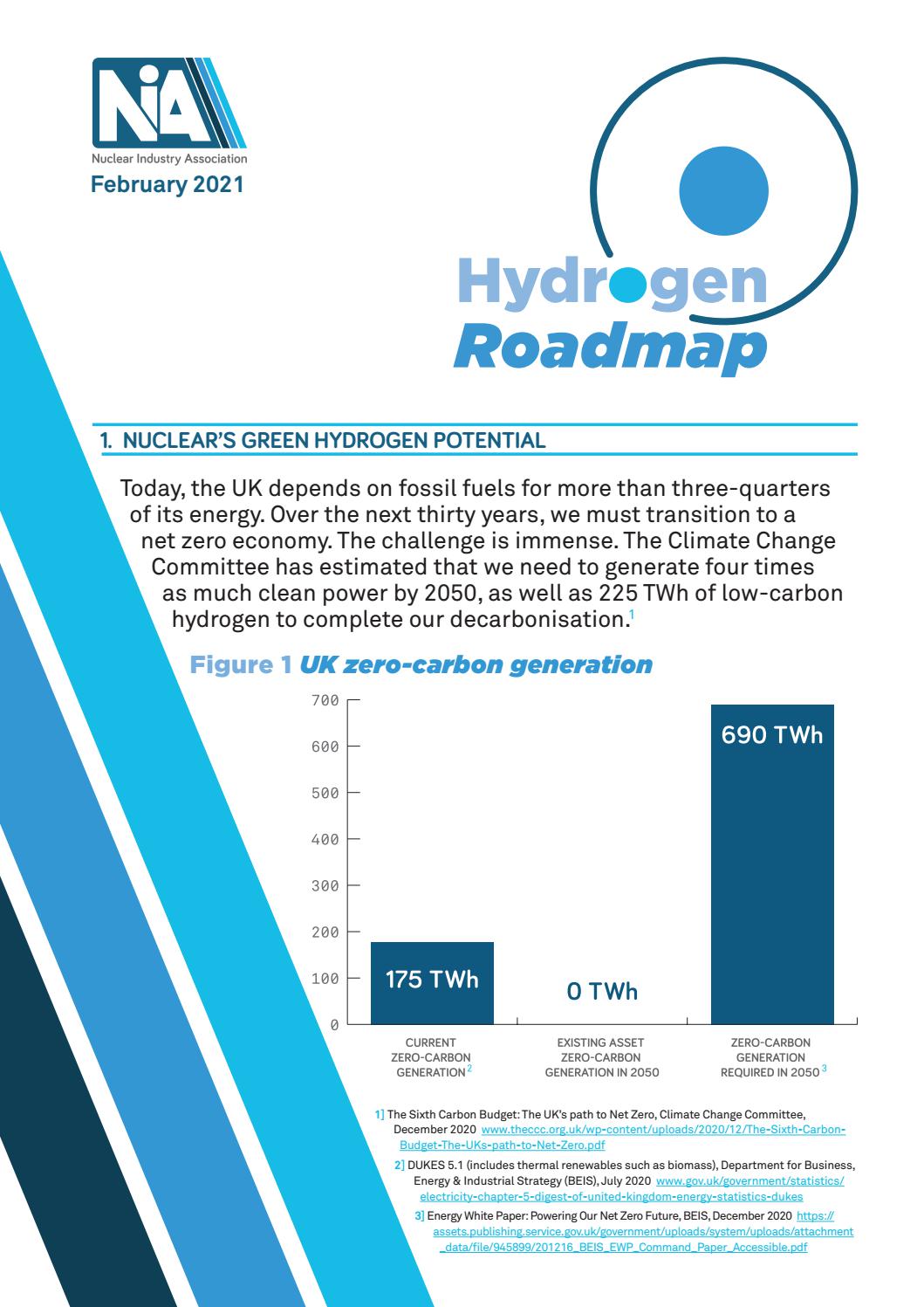 Hydrogen Roadmap by Nuclear Industry Association - Issuu