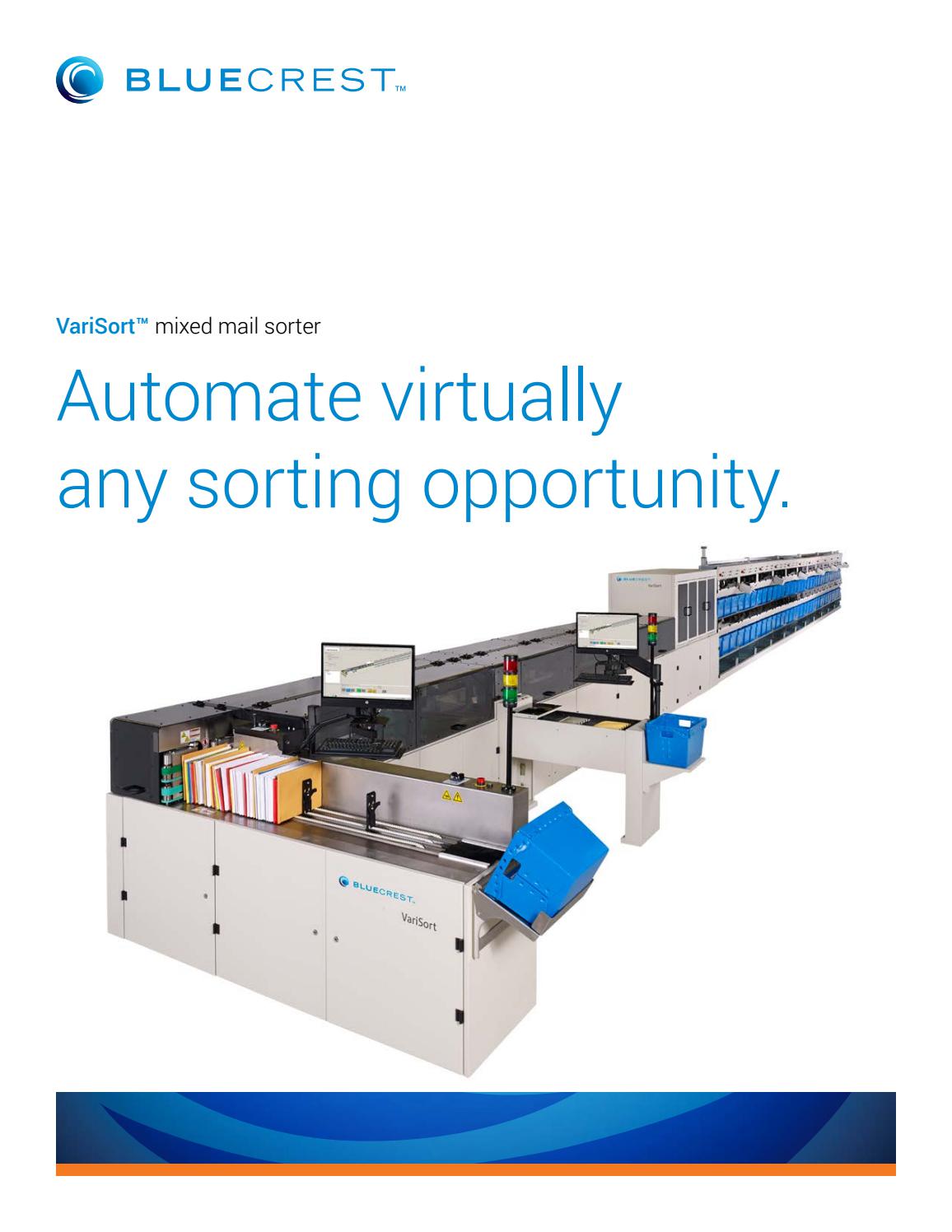 VariSort - mixed mail sorter by BlueCrest - Issuu