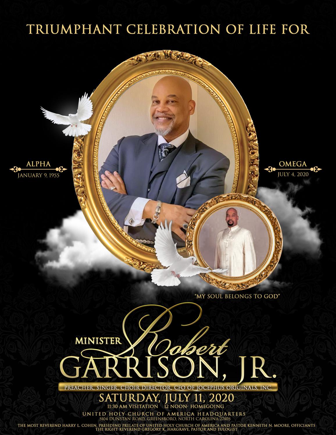 Robert Garrison, Jr. Homegoing Celebration Booklet by DG Creative Studio - Issuu