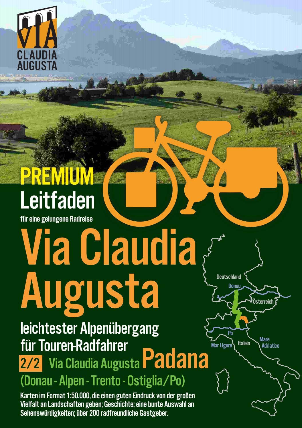 Radroute Via Claudia Augusta 2/2 Padana by Via Claudia Augusta (Deutsch ...