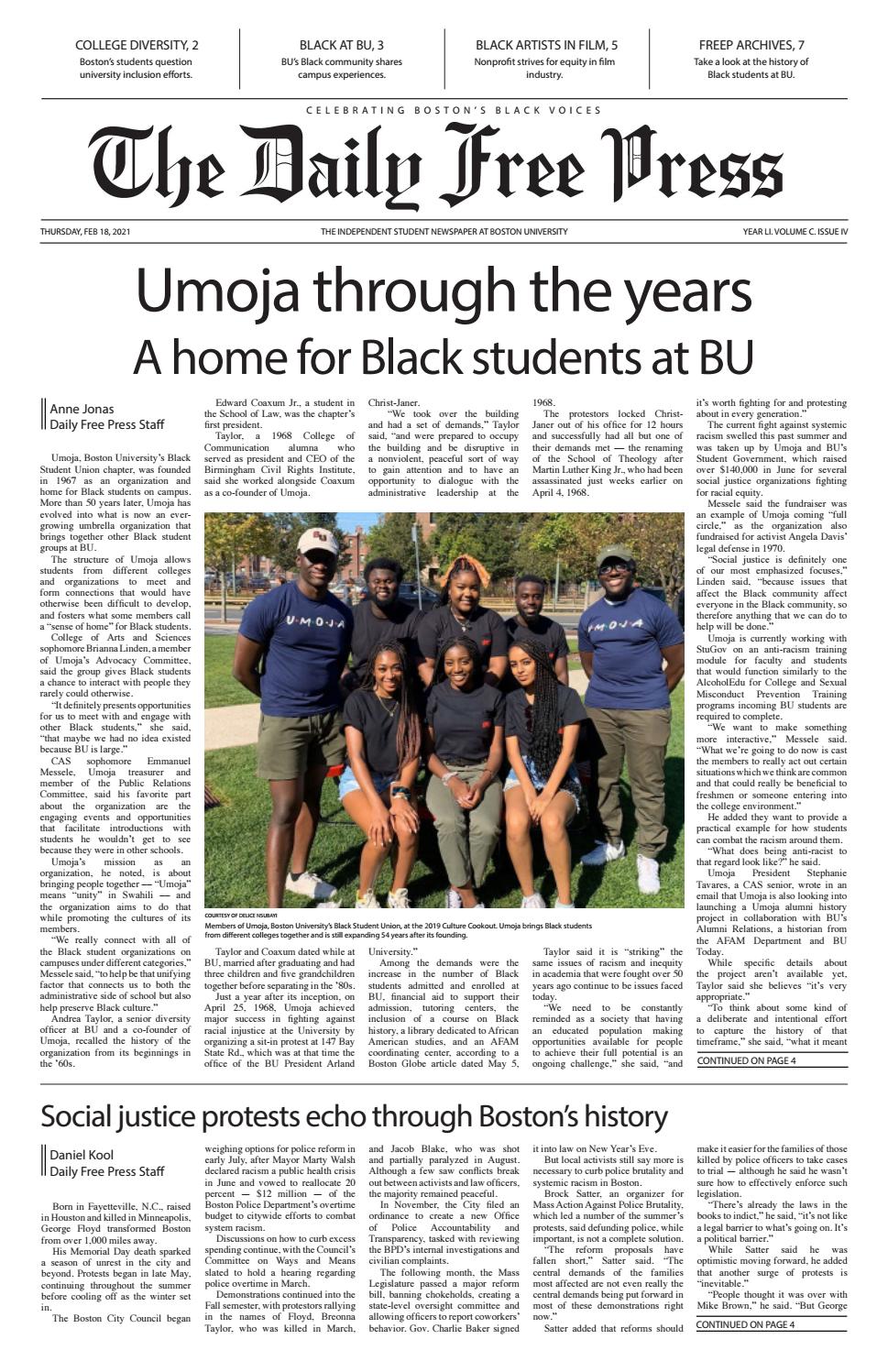 2-18-2021 by The Daily Free Press - Issuu