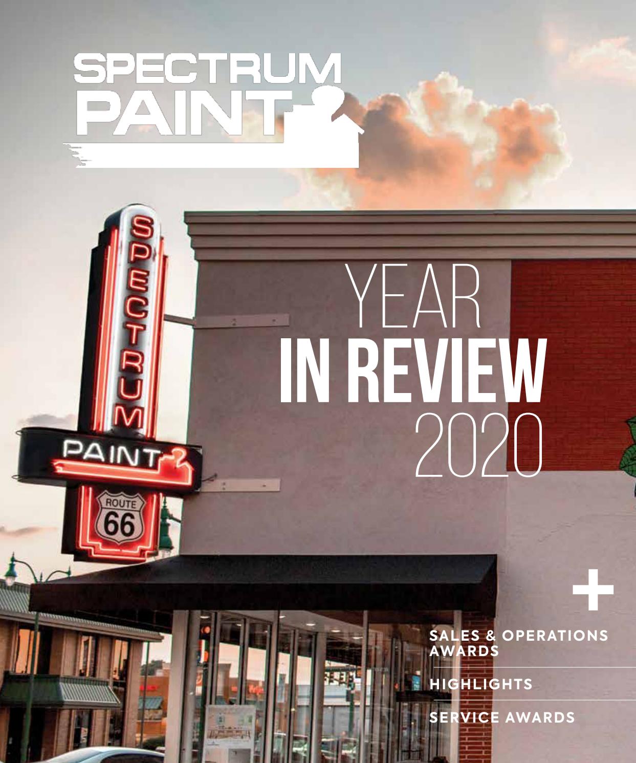 Spectrum Paint: Year In Review 2020 by At Home Magazine - Issuu