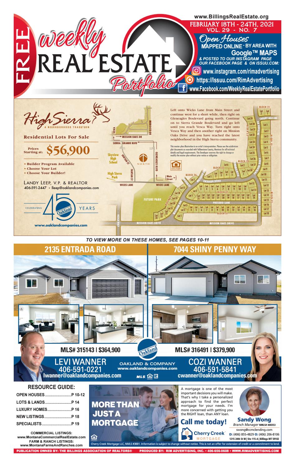 Weekly Real Estate Portfolio - February 18th, 2021 by RIMAdvertising ...