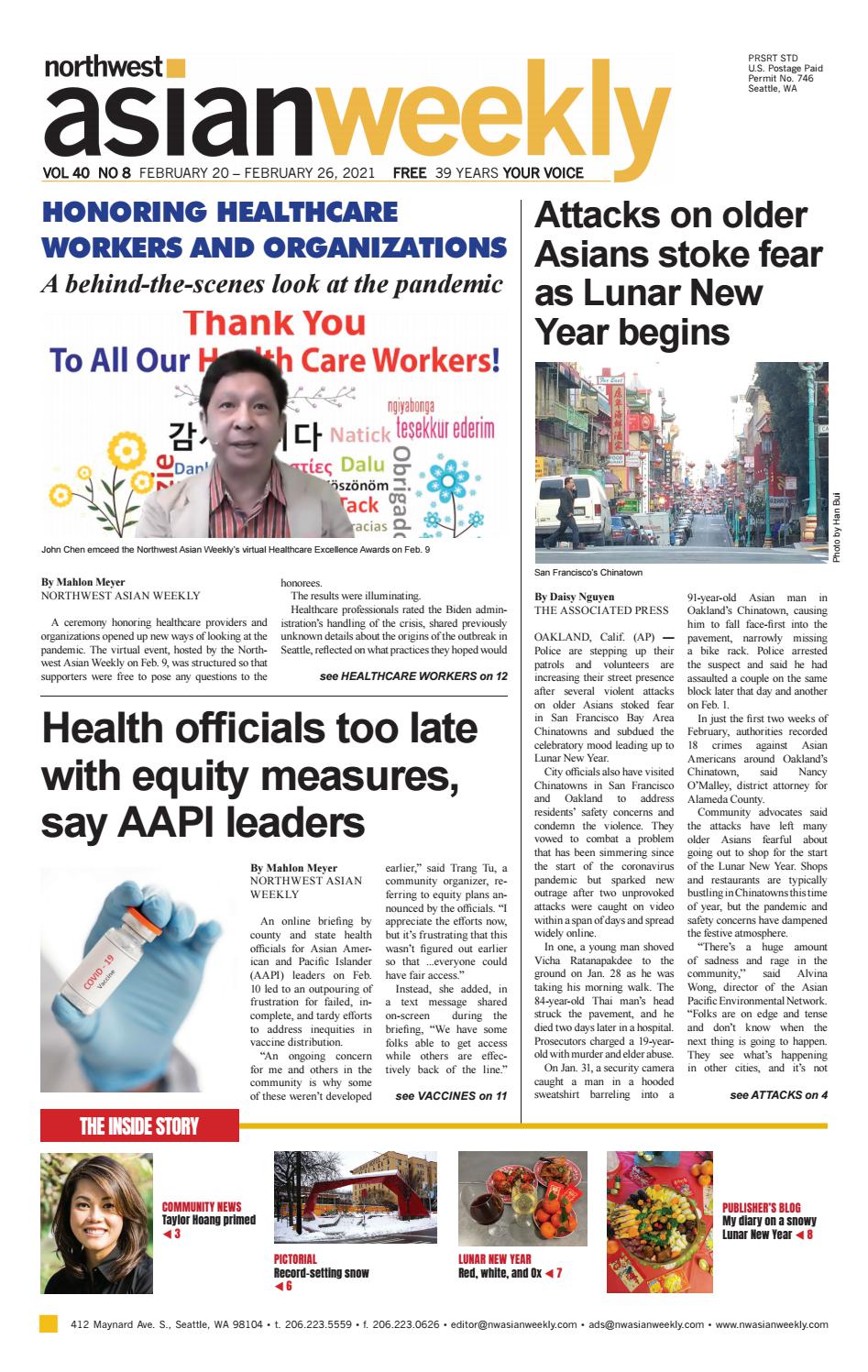 VOL 40 NO 8 | FEBRUARY 20 – FEBRUARY 26, 2021 by Northwest Asian Weekly ...