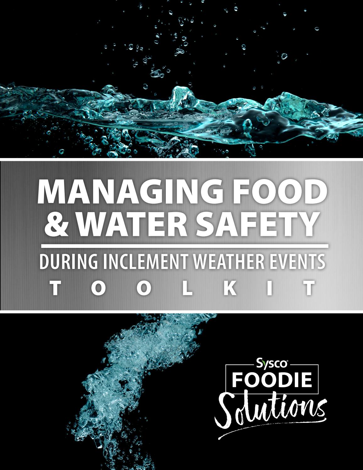 Managing Food & Water Safety - During Inclement Weather Events by Sysco ...