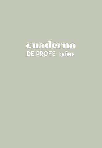 El cuaderno de profe editable por dentro by Maite Gil - Issuu