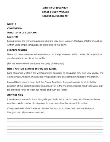 NGSA 2021 - Study Package - Language Arts by Ministry of Education ...