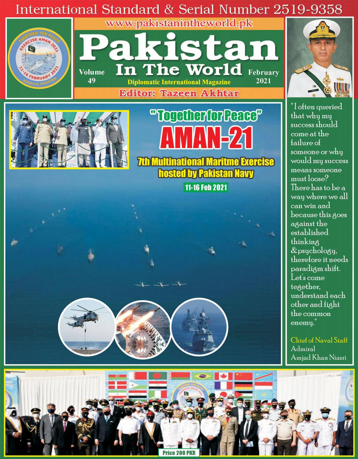 Pakistan in the World - Magazine Islamabad - Feb 2021 by Tazeen Akhtar ...