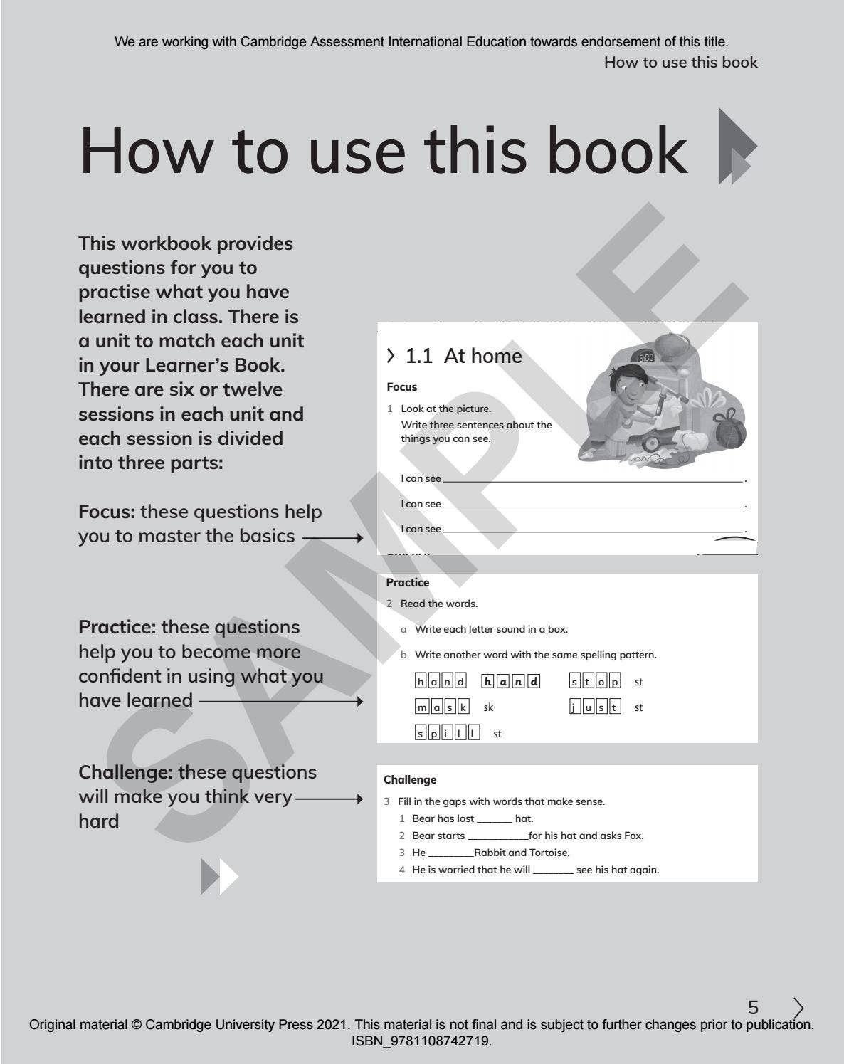 Primary English Workbook 1 Sample by Cambridge International Education ...