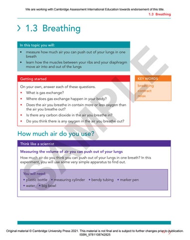 Lower Secondary Science LEARNER’S BOOK 8 by Cambridge International ...
