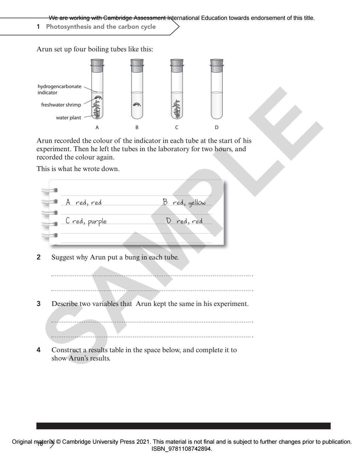 Lower Secondary Science WORKBOOK 9 by Cambridge International Education ...