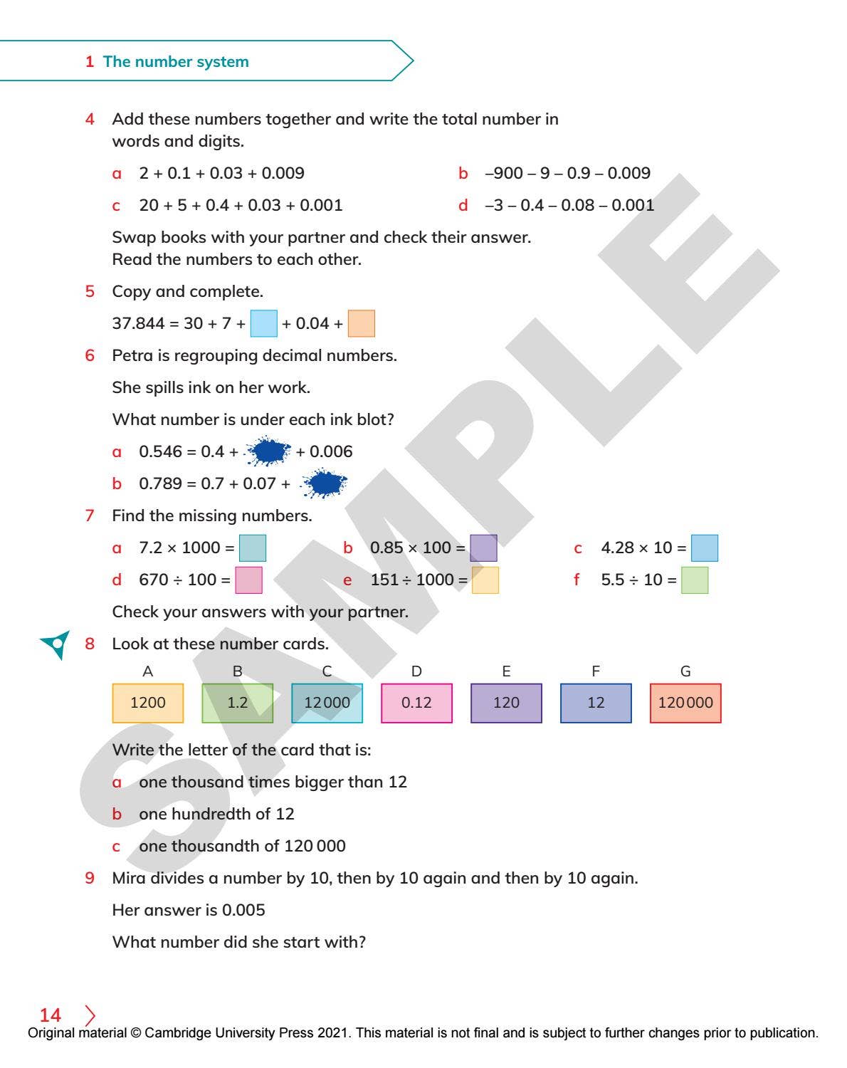 Primary Mathematics Learner's Book 6 Sample by Cambridge International ...