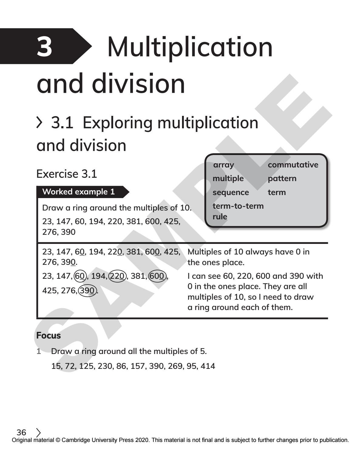 Primary Mathematics Workbook 3 Sample by Cambridge University Press ...