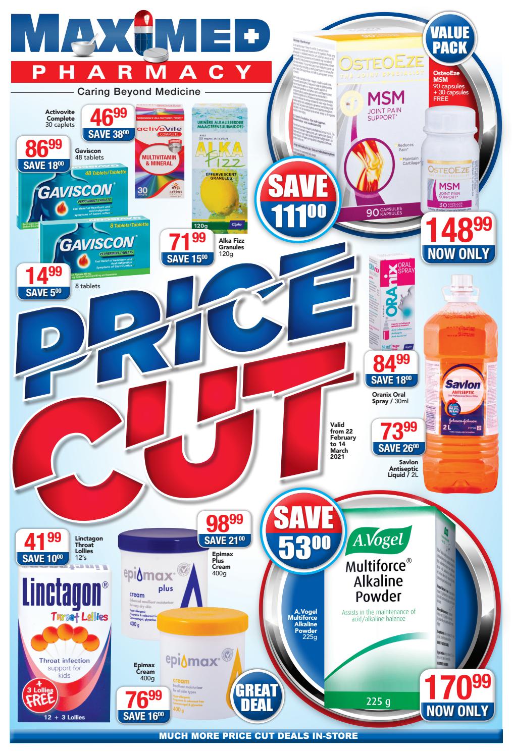 Our Price Cut and Baby Price Cut Deals are Now On! by Maximed Pharmacy ...