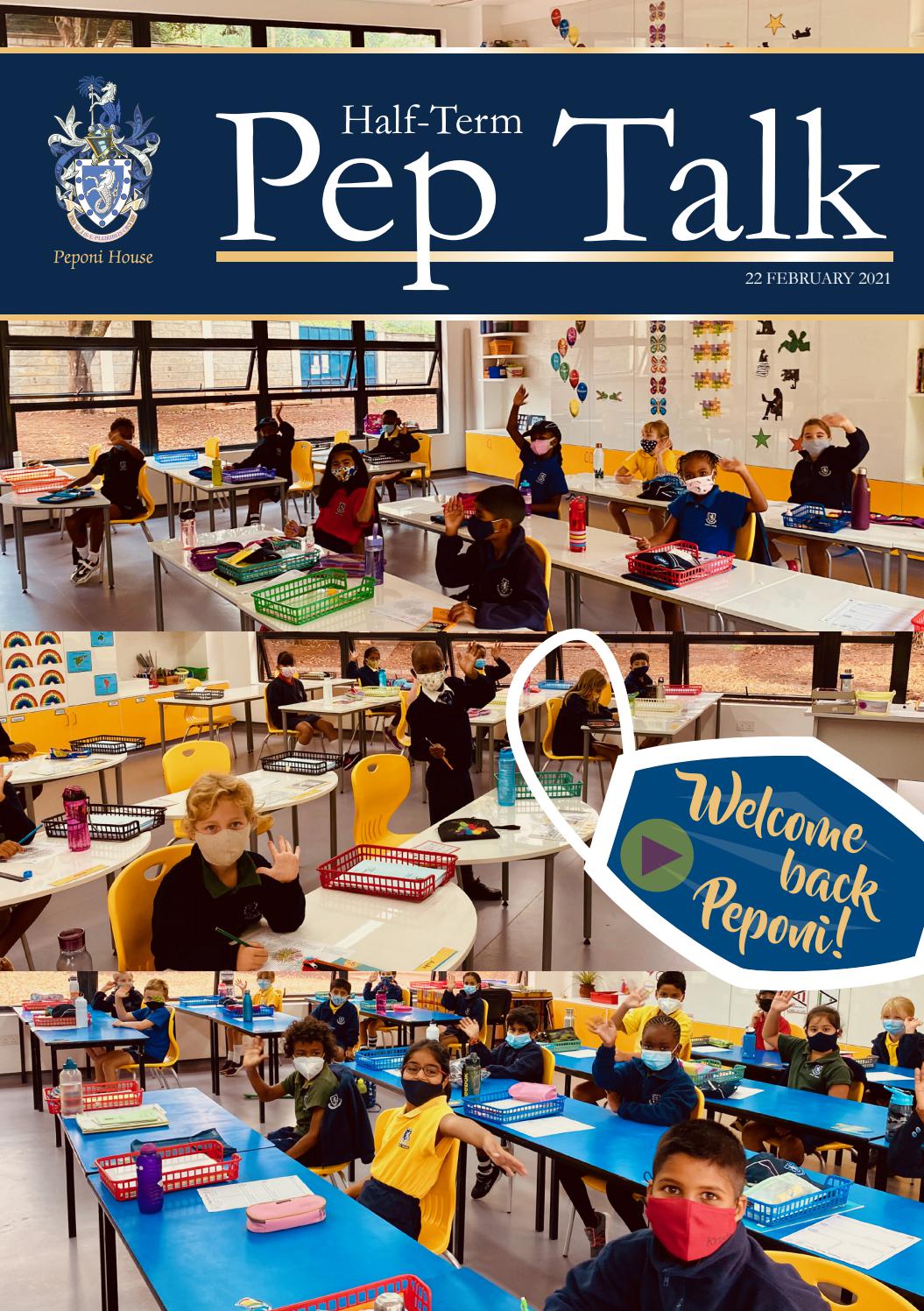 Pep Talk Half-Term February 2021 by Peponi School - Issuu
