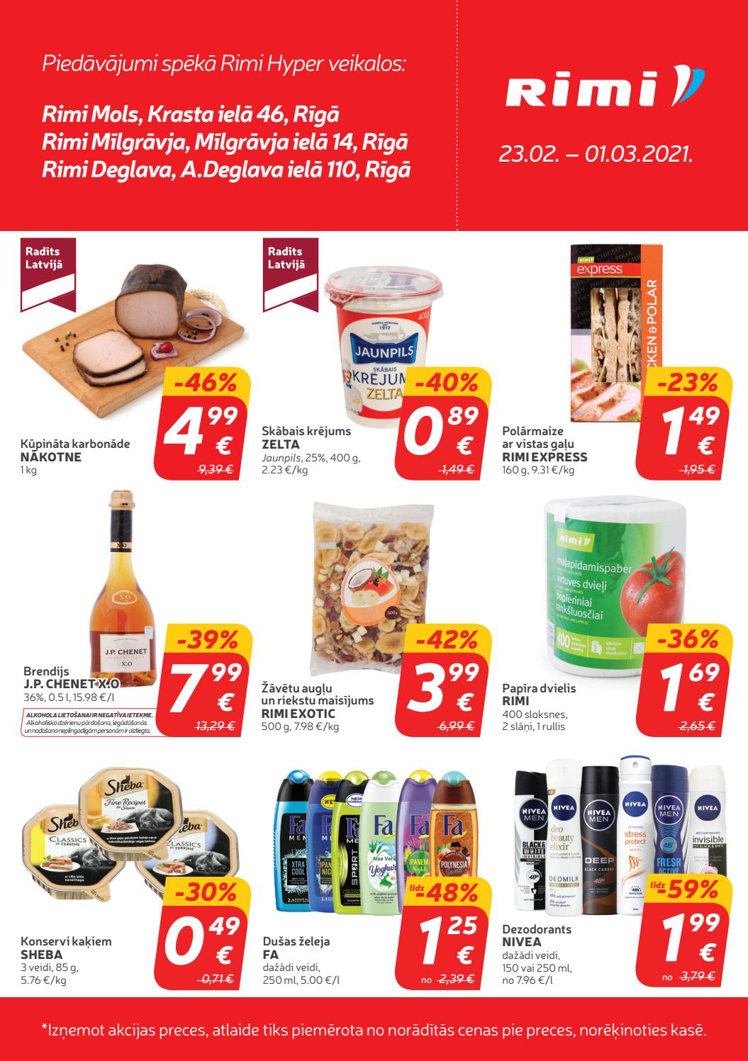 Rimi Hyper piedāvājumi Rīgā 23.02. – 01.03.2021. by Rimi - Issuu