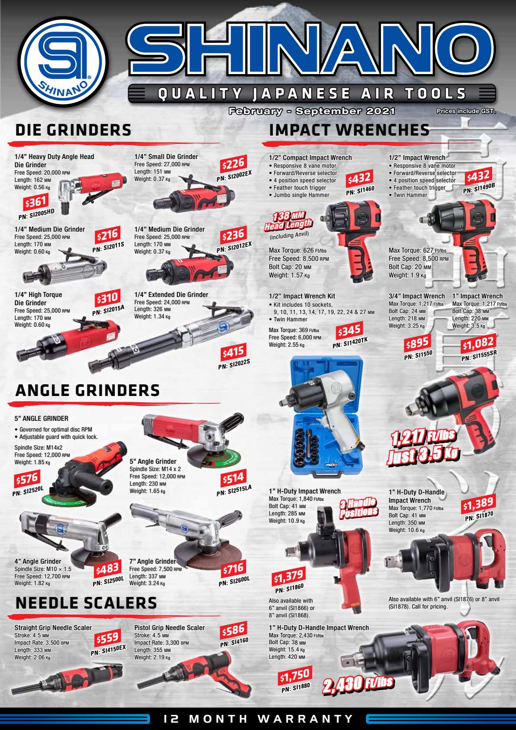 Shinano Special Feb-Sept 2021 by C&L Tool Centre Pty Ltd - Issuu