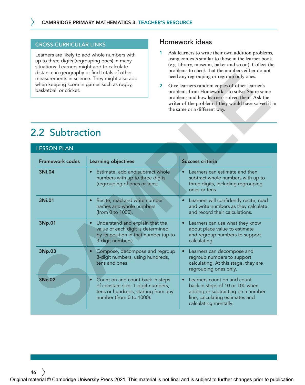 Primary Mathematics Teacher’s Resource 3 Sample by Cambridge ...