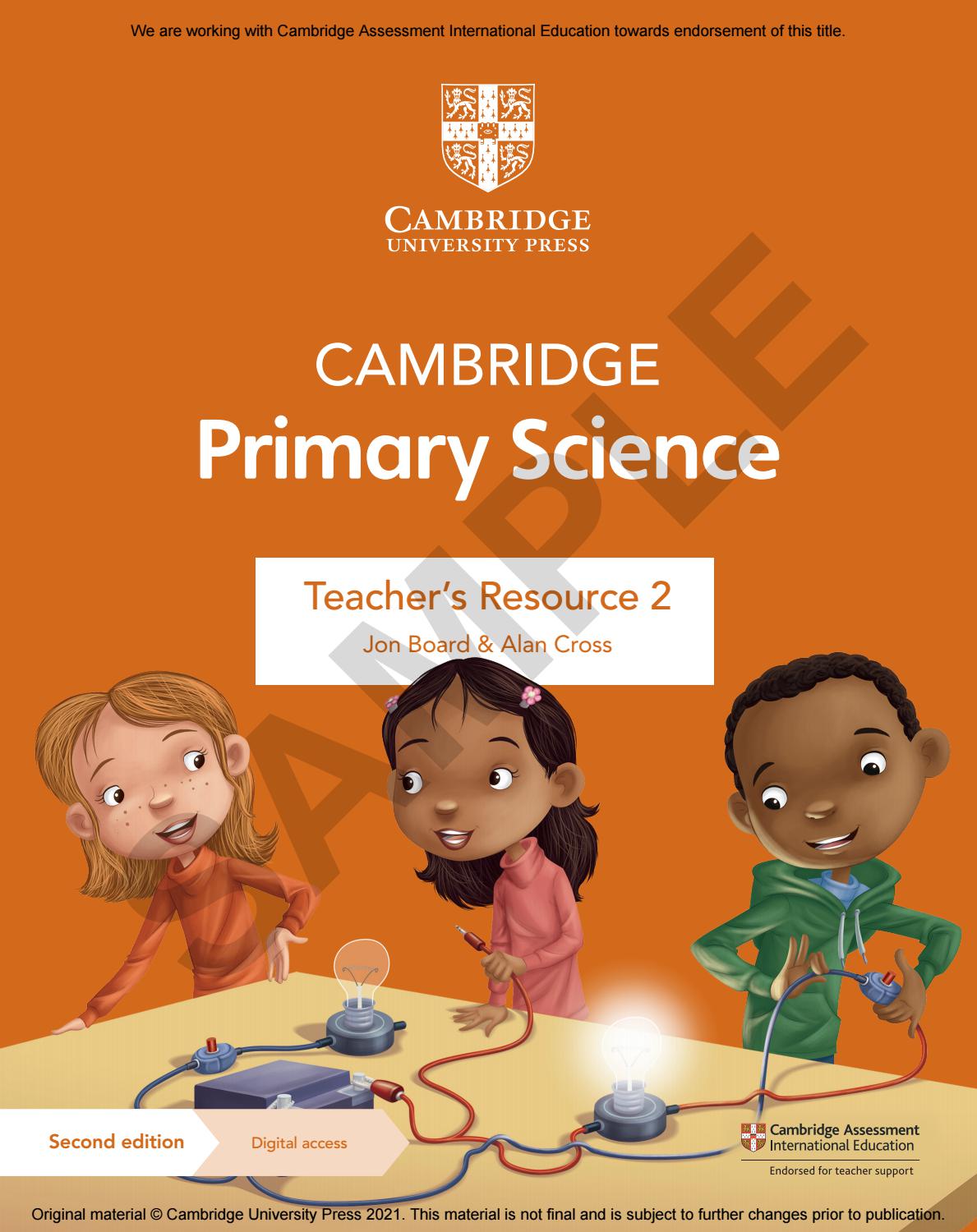Primary Science Teacher s Resource 2 Sample By Cambridge University
