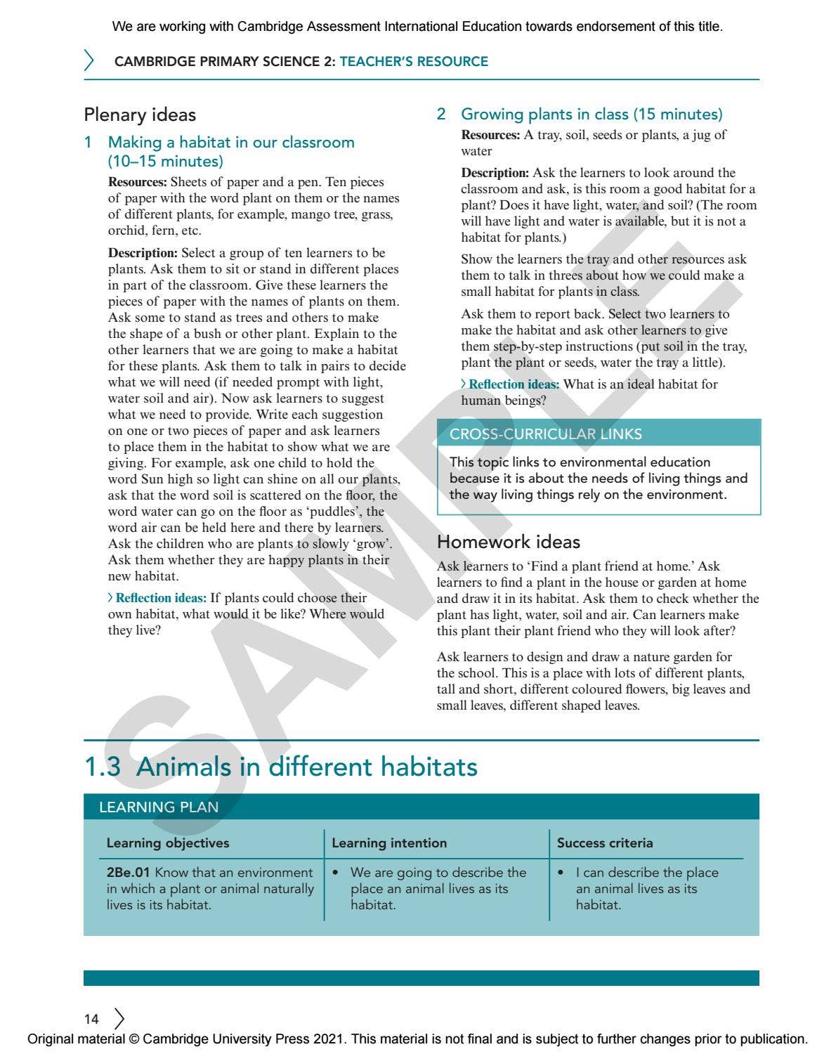 Primary Science Teacher’s Resource 2 Sample by Cambridge International ...