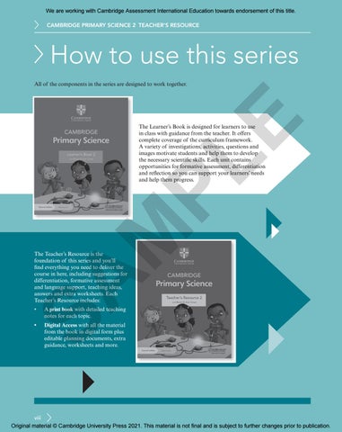 Primary Science Teacher’s Resource 2 Sample by Cambridge International ...