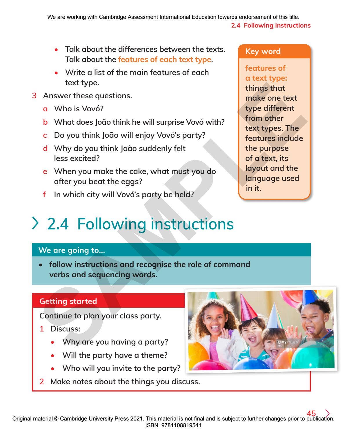 Primary English Learner’s Book 3 Sample by Cambridge International ...