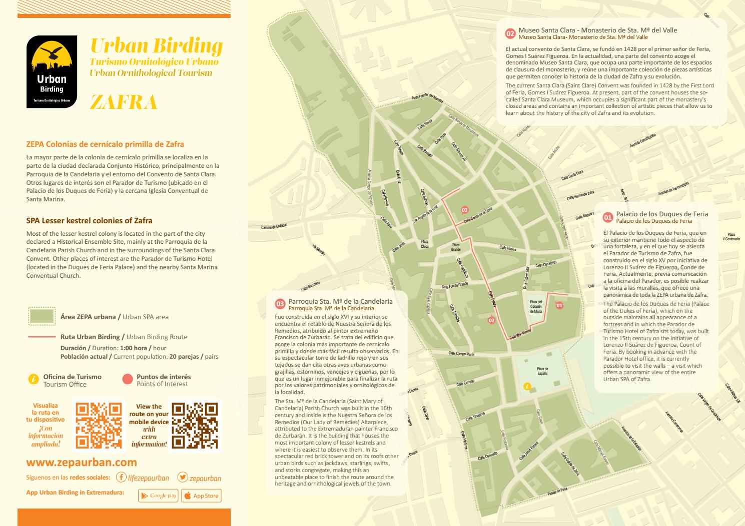 Mapa Urban Birding Zafra by Extremadura Turismo - Issuu