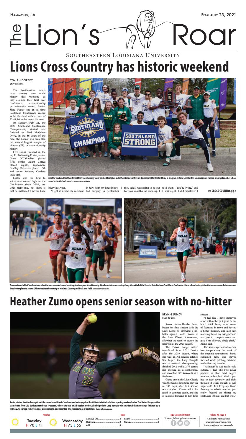The Lion's Roar 02/23/2021 by The Lion's Roar // Le Souvenir - Issuu