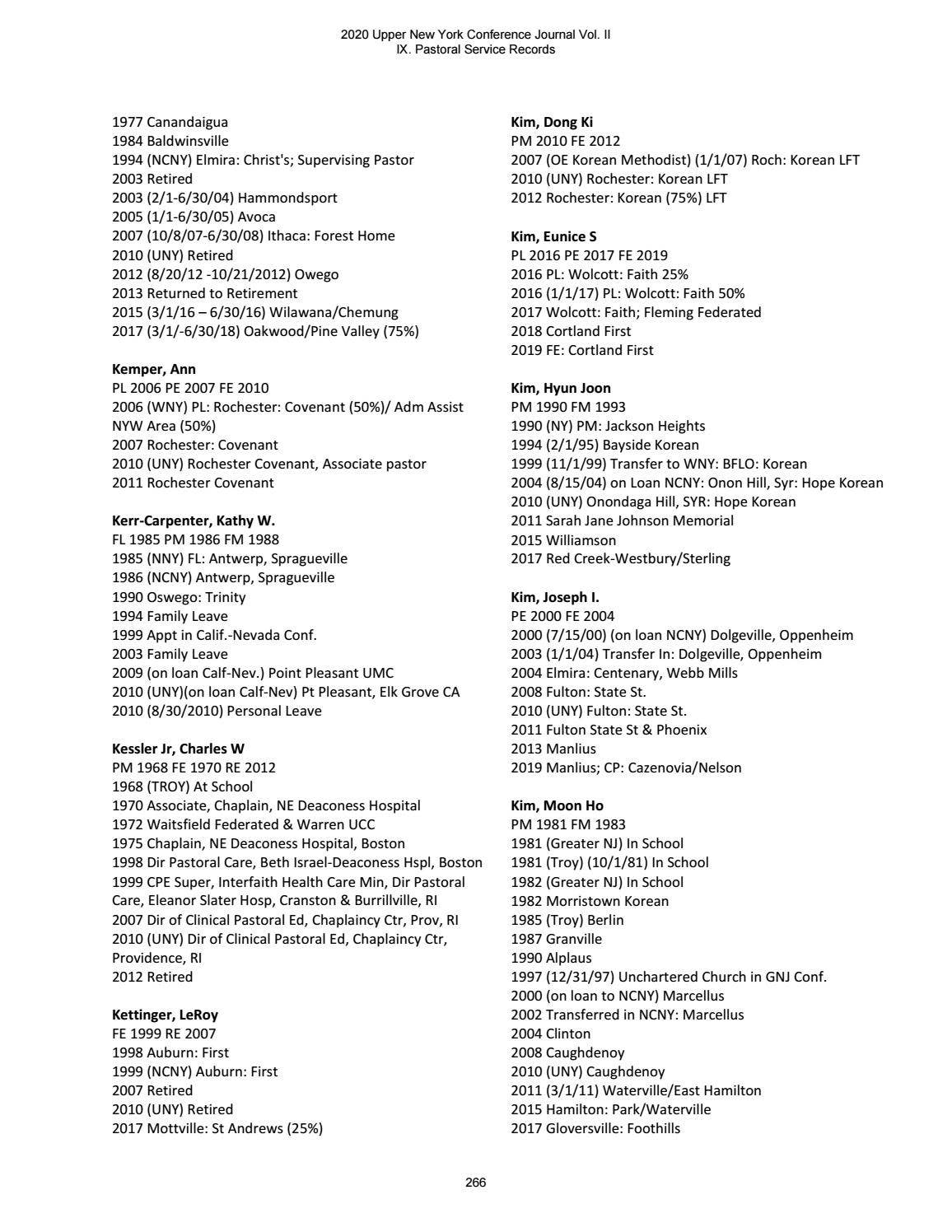2020 Upper New York Journal Volume II by Upper New York Conference - Issuu