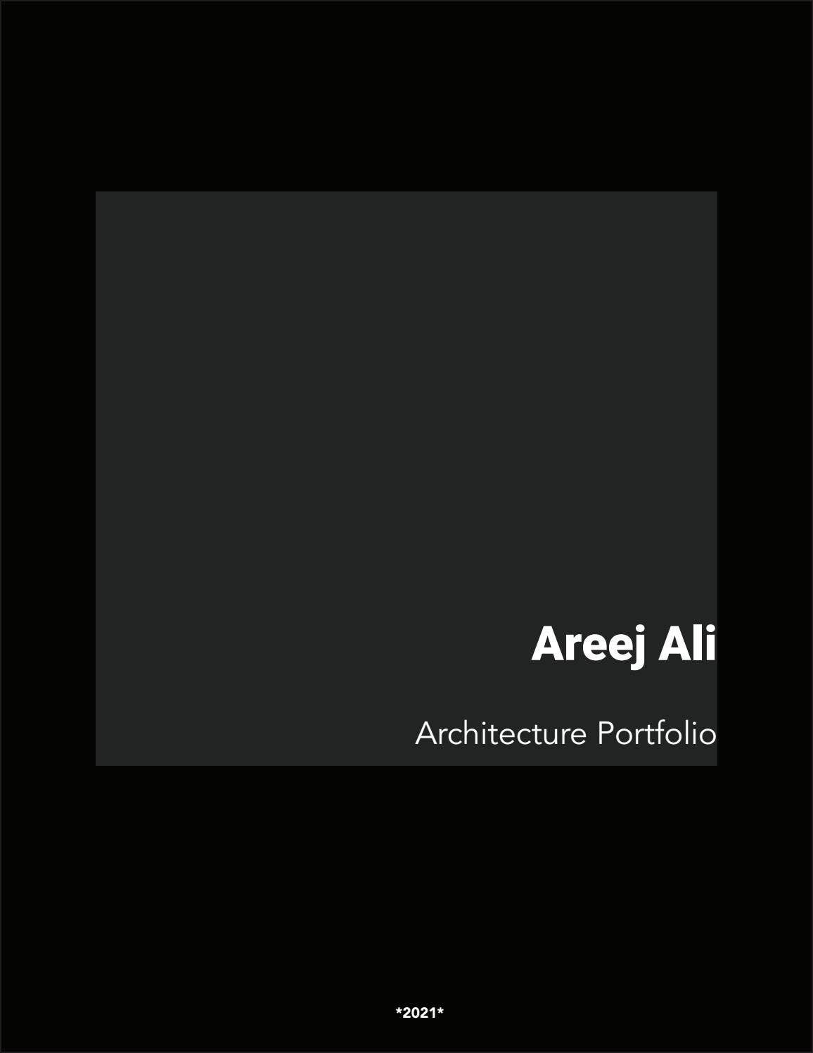 Areej Ali Portfolio by Areej Ali - Issuu