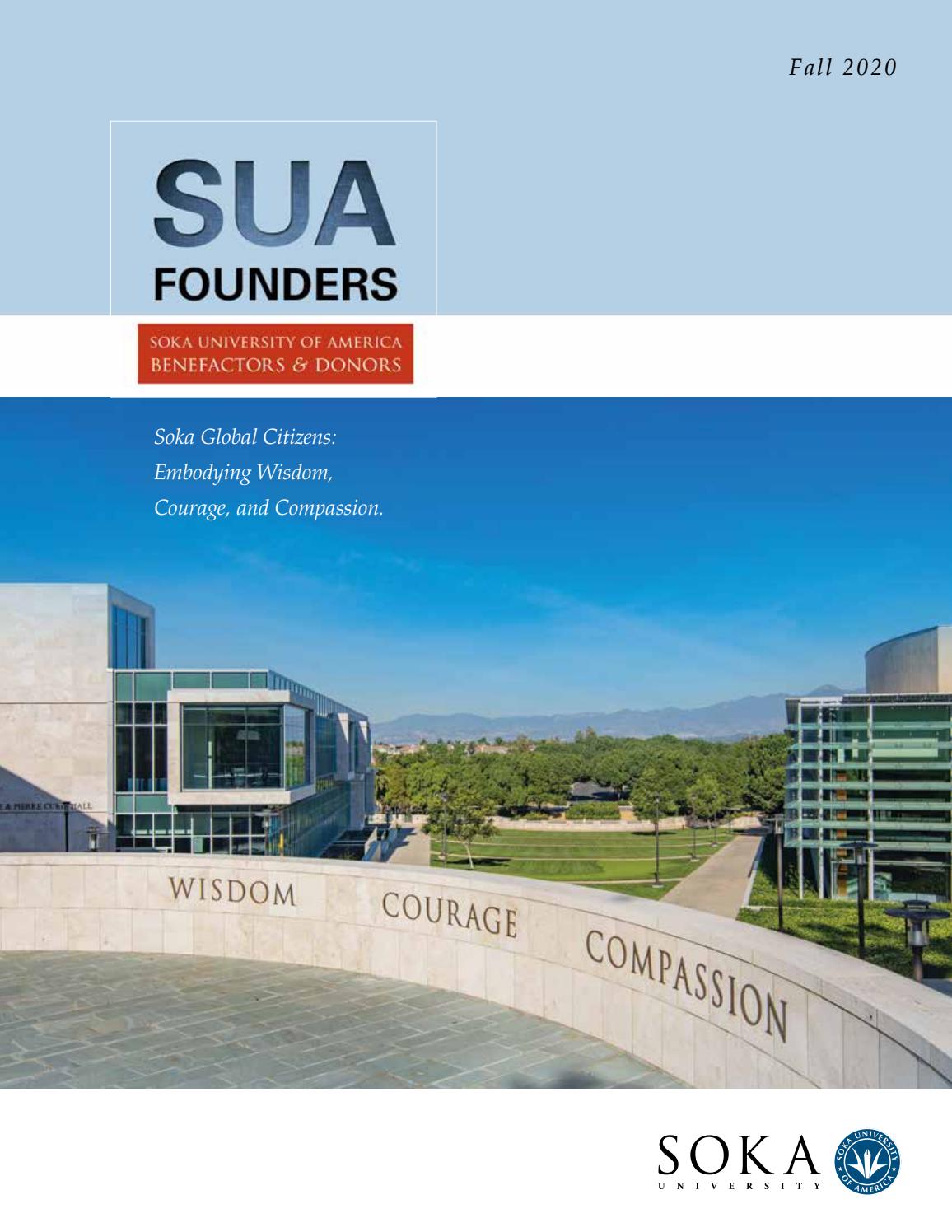 2020 Fall SUA Founders Newsletter by Soka University of America - Issuu