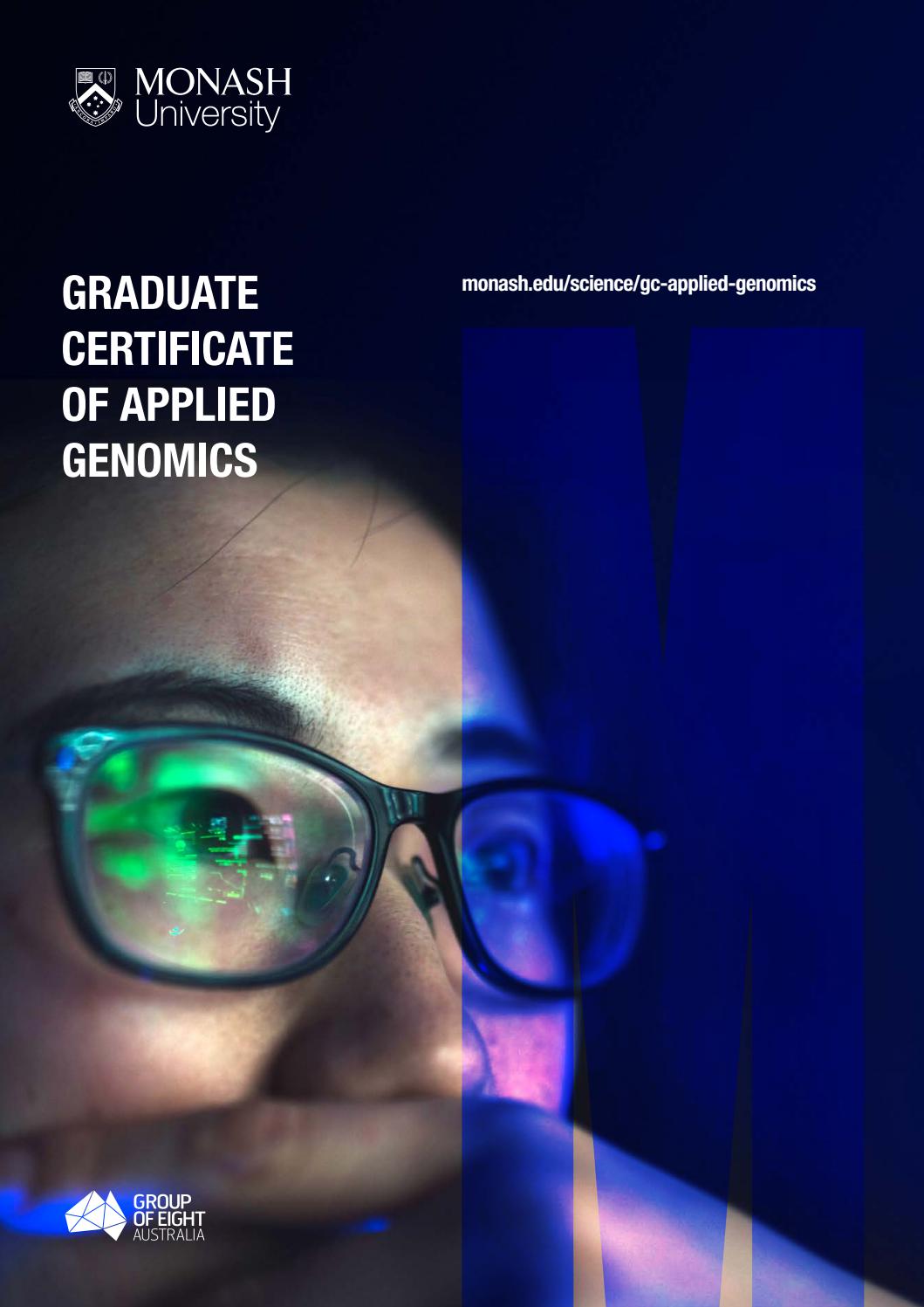 Graduate Certificate of Applied Genomics by Monash Faculty of Science ...