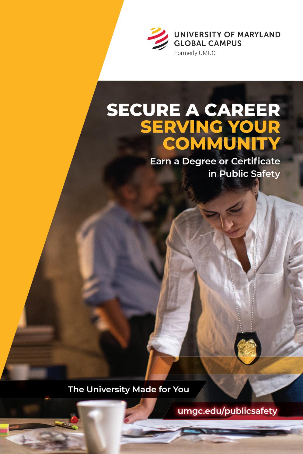 UMGC Public Safety Brochure by University of Maryland Global Campus - Issuu