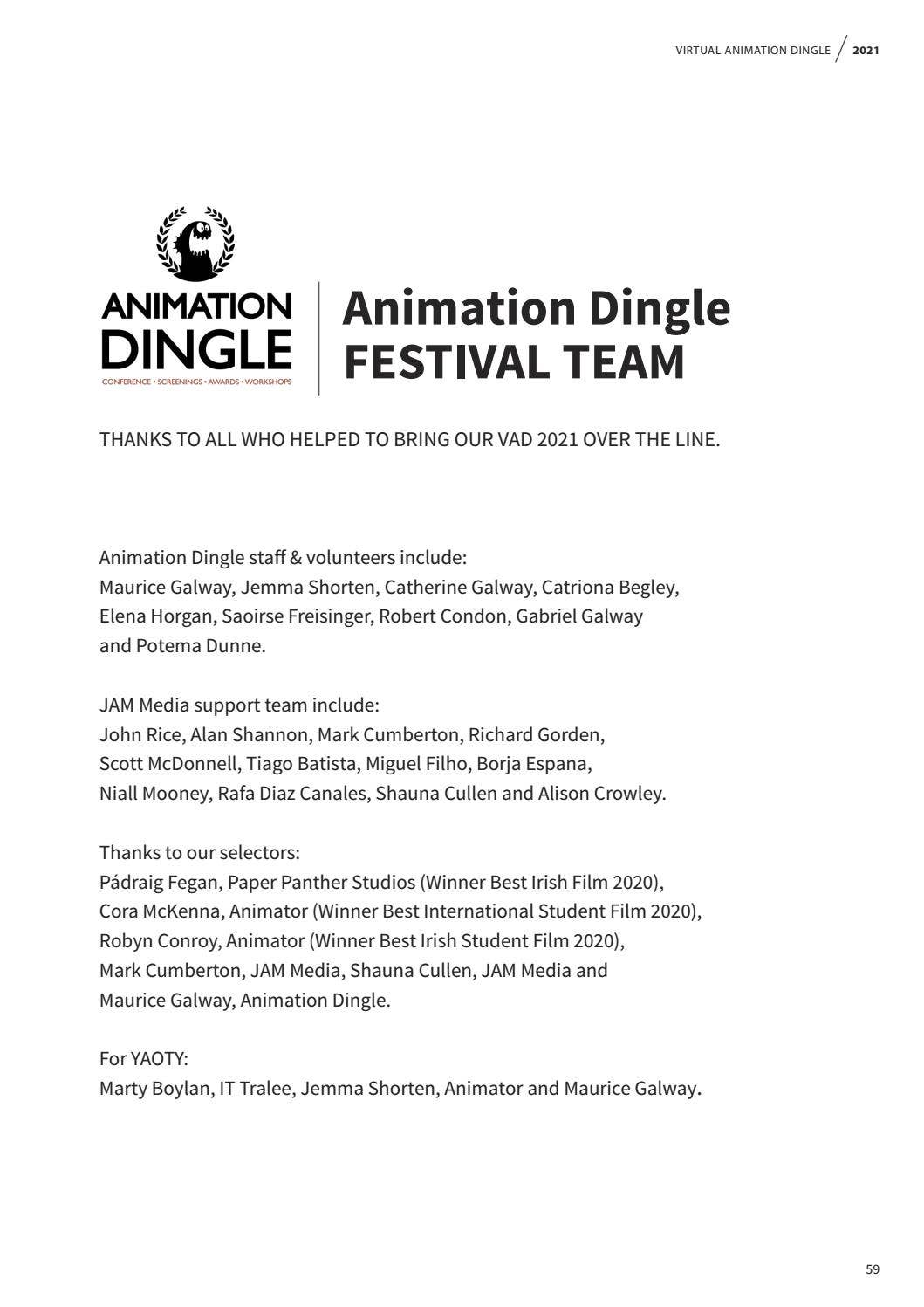 Animation Dingle 2021 by AnimationDingle - Issuu