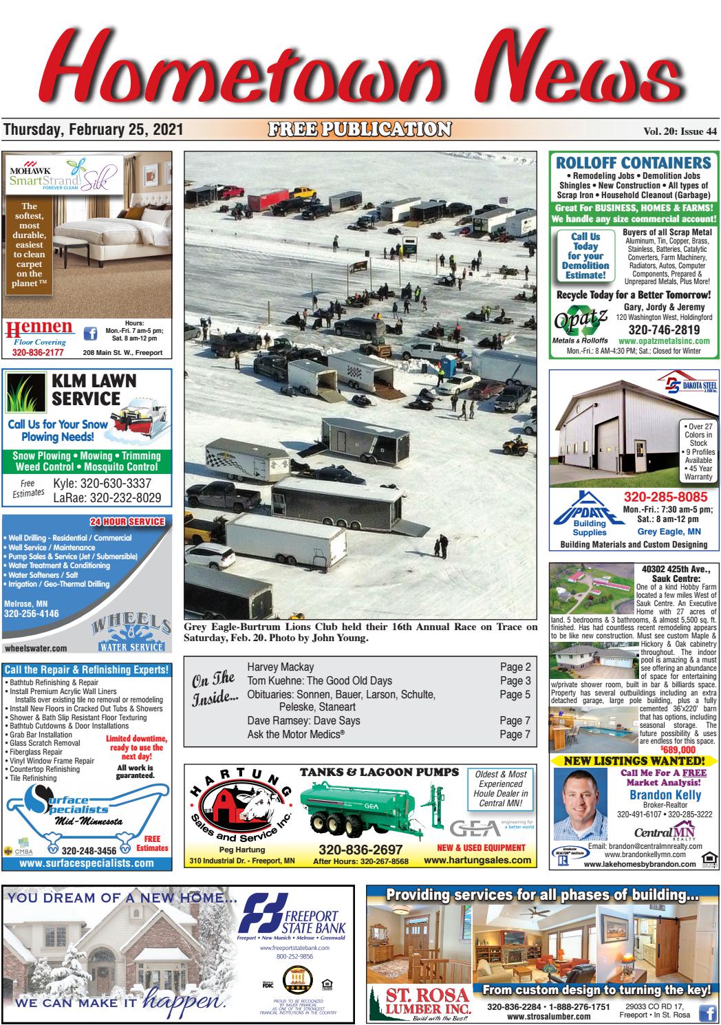 Hometown News February 25, 2021 by Hometown News - Issuu