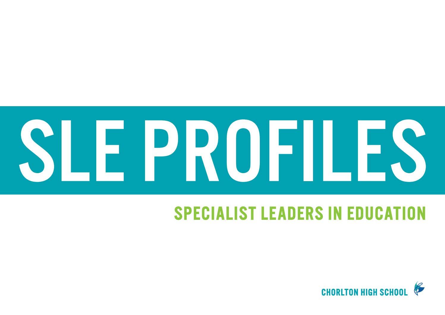 Profiles for our Specialist Leaders in Education (SLES) by Schudio - Issuu