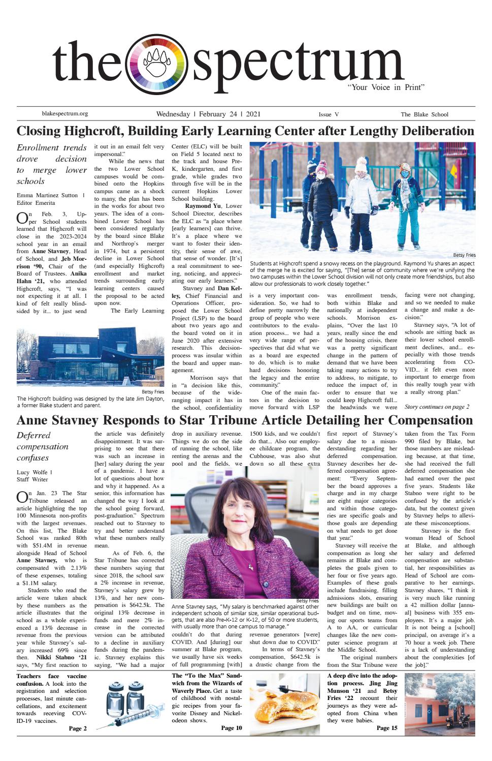 The Spectrum Newspaper February 2021 by Spectrum Newspaper - Issuu