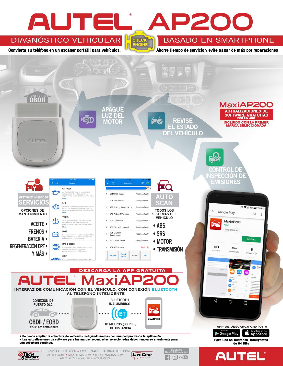 Folleto MaxiAP200 de Autel by autel.latinoamerica - Issuu