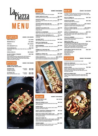 La Piazza Menu by Bankstown Sports Club - Issuu
