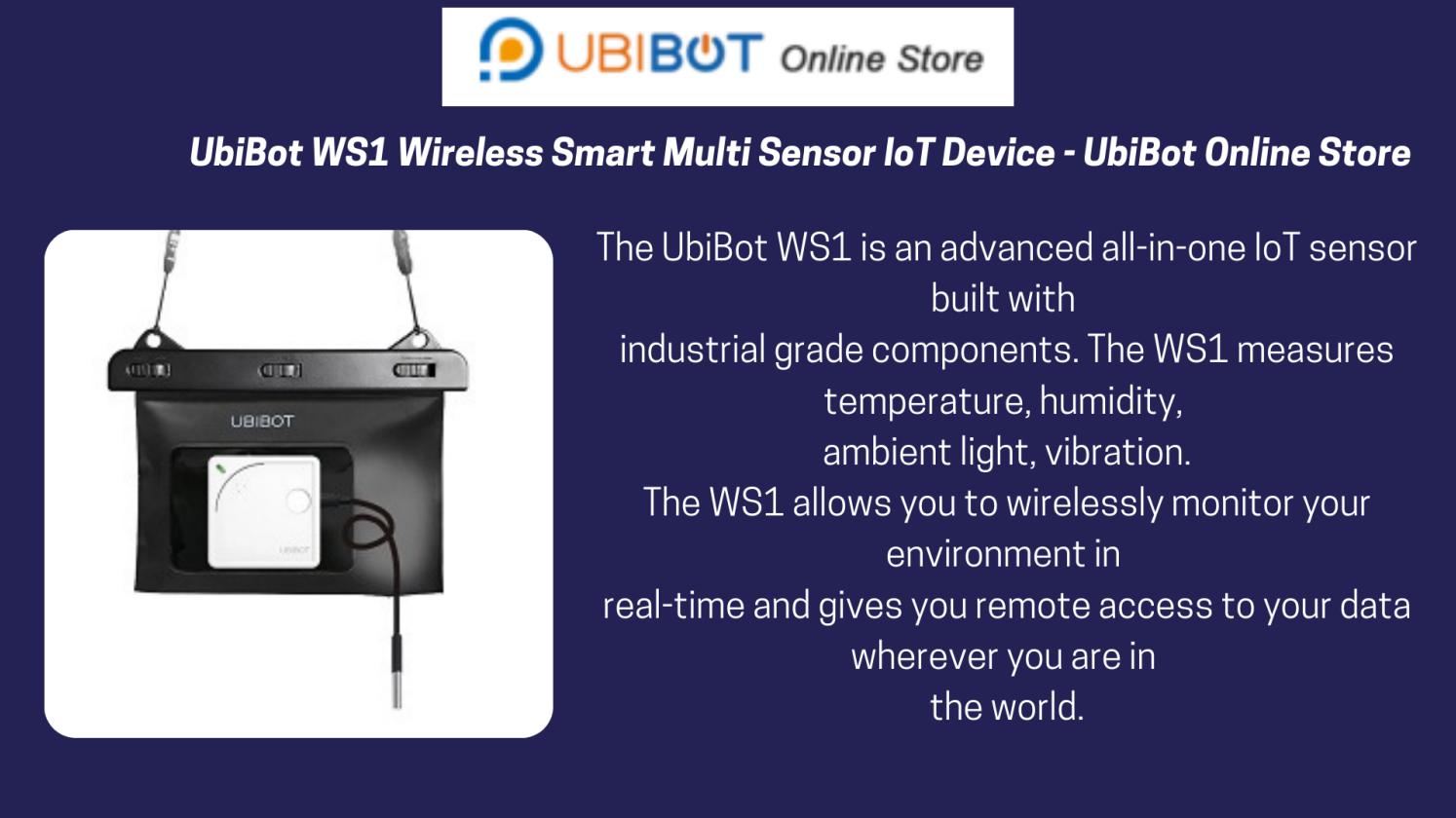 UbiBot WS1 Wireless Smart Multi Sensor IoT Device - UbiBot Online Store ...