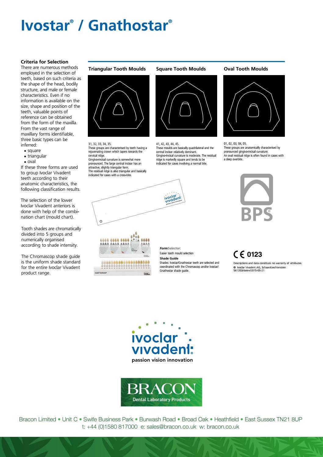 Bracon Ivostar Mould Chart by Bracon - Issuu