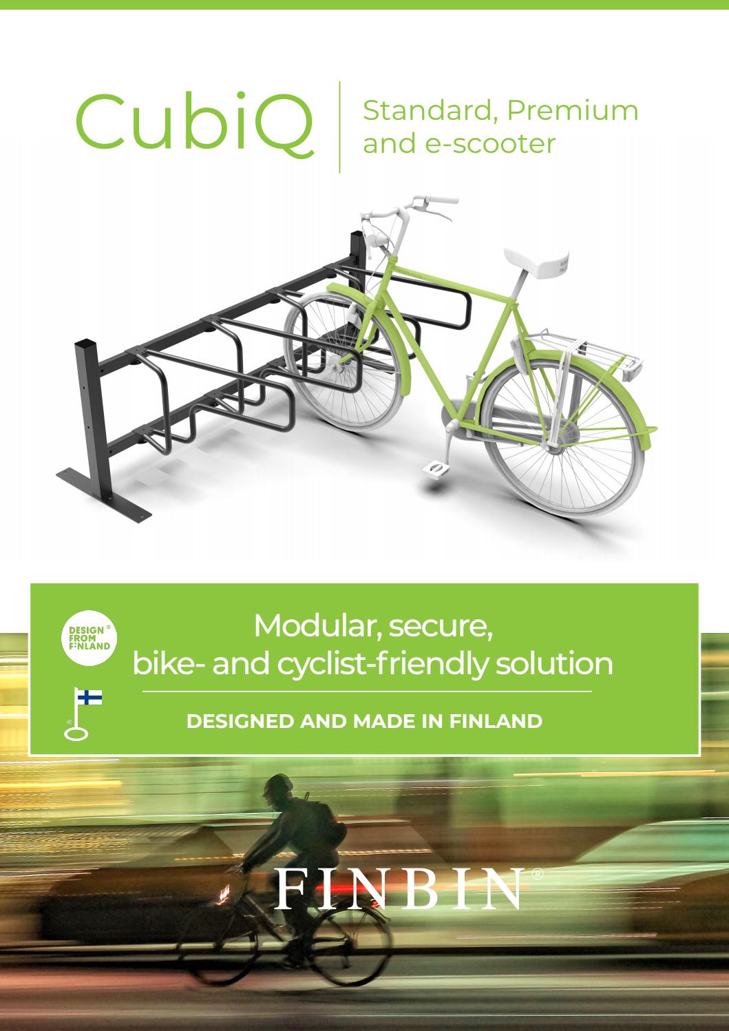 CubiQ - Modular and secure bicycle rack by Lehtovuori - Finbin - Issuu